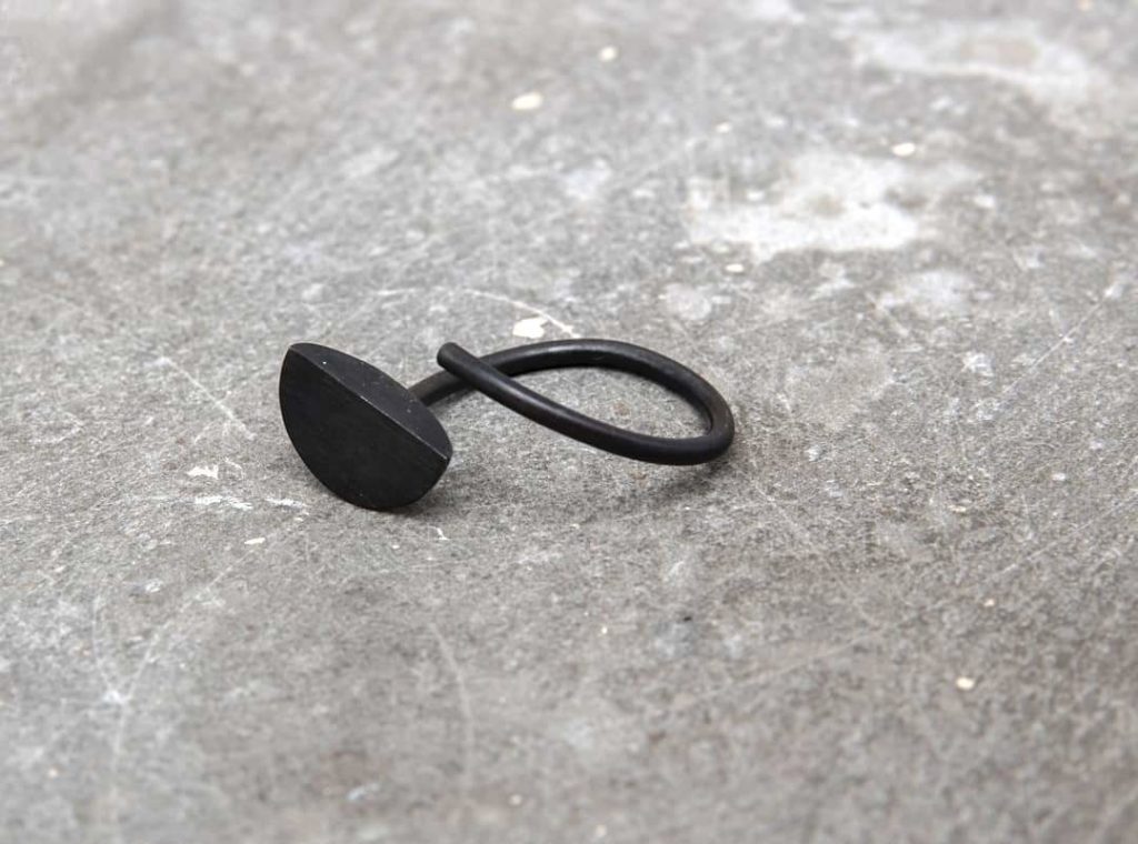 Half Circle oxidized ring – Tales in Tiles Store